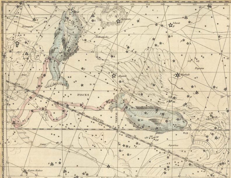 Dos peces atados en el cielo: Constelación de Piscis – CURIOSIDADES ...