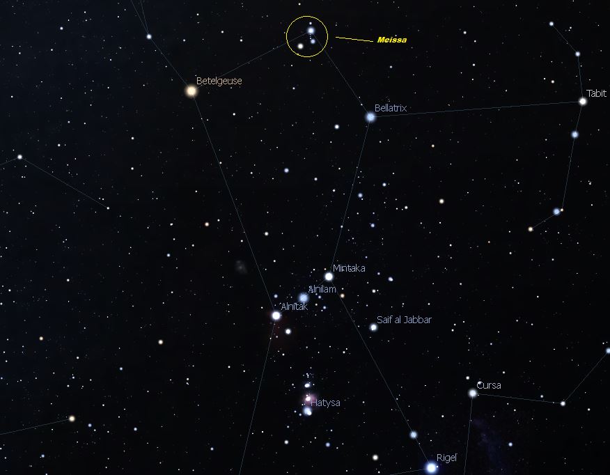 Meissa: La estrella que marcha orgullosa en Orión – CURIOSIDADES ...